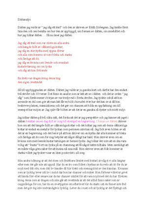 Retorisk analys svenska 3 - Retorisk analys av Olof Palmes tal "Därför ...