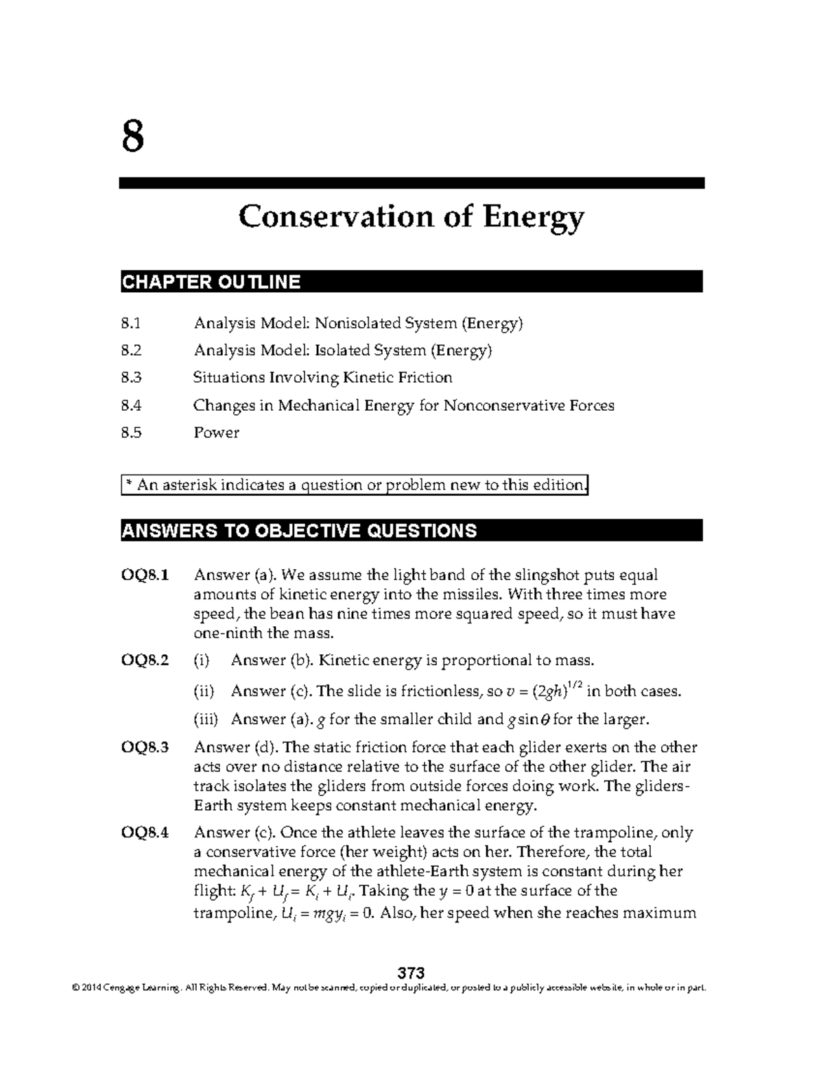 Chapter 08 - PHYS 101 - Conservation of Energy Problems and Solutions ...
