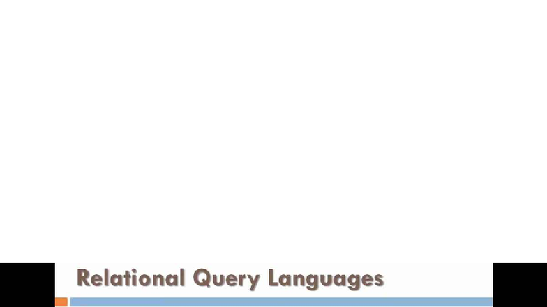 DBMS CSE Classes: Understanding Relational Algebra and Query Languages ...