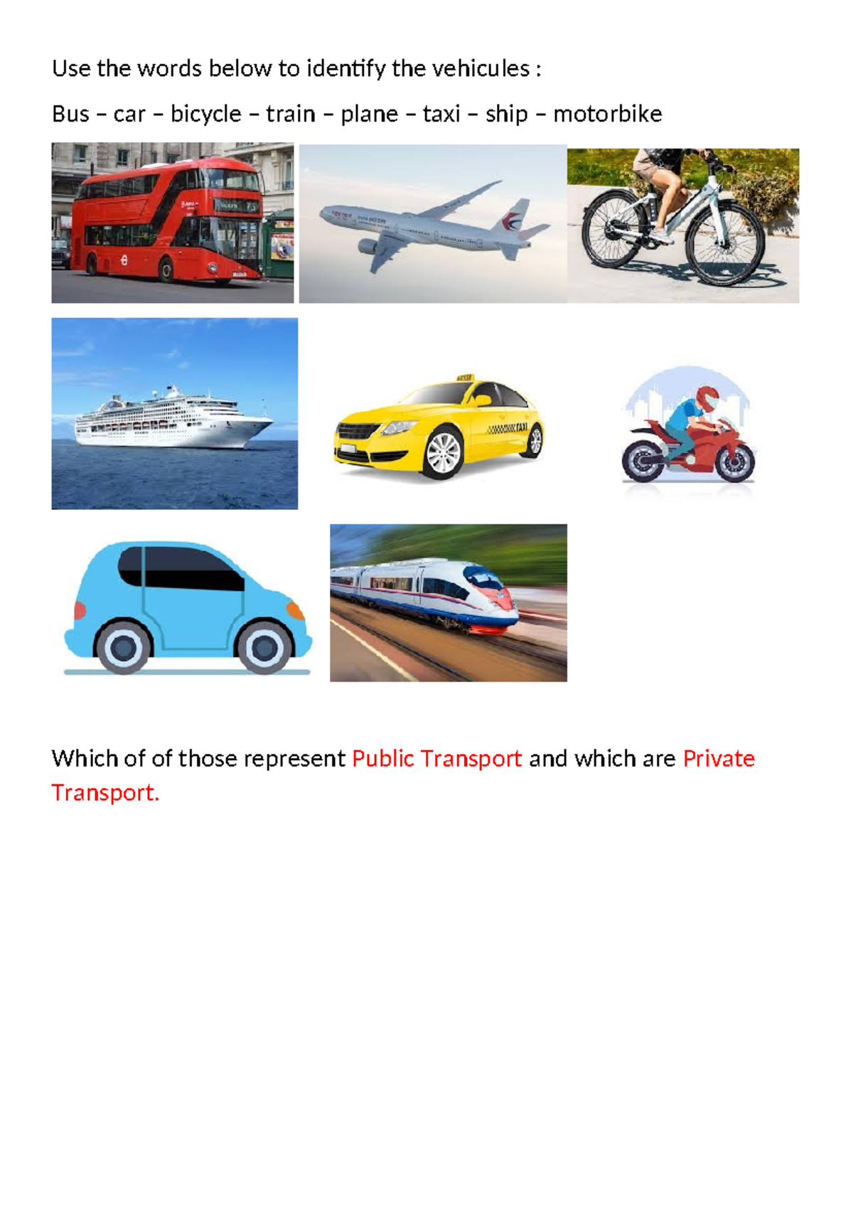 Transport - English - Studocu