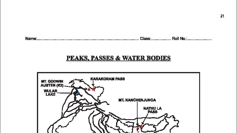 ICSE Physical Maps - Key Features of India and Geography - Studocu