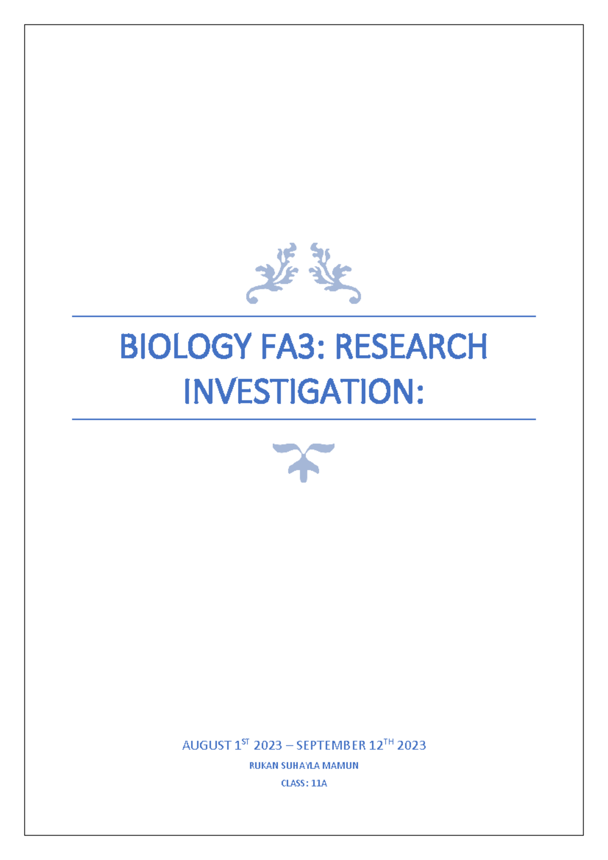 Biology FA3 Final - Research on Allogenic Stem Cell Therapy & AML - Studocu
