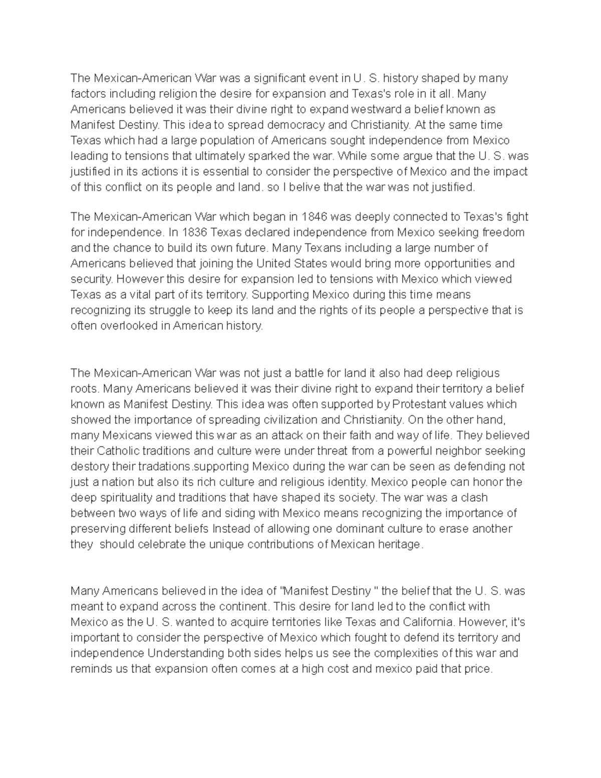 The mexican amereican war dbq essay - The Mexican-American War was a ...