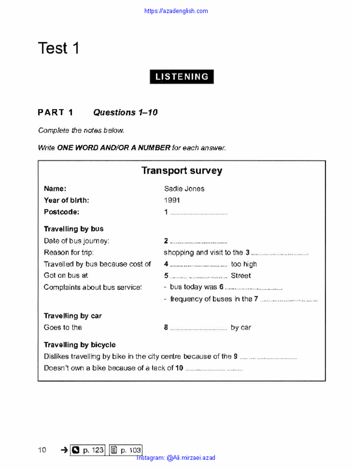 Cambridge IELTS 18 General: Test 1 Listening & Reading Practice - Studocu