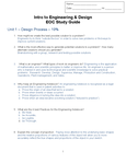 PLTW Introduction To Engineering Design - CTE - Standard - Studocu