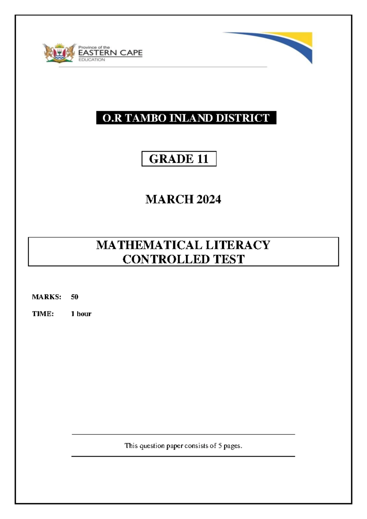 Grade 11 Term 3 Week 2 - Maths Lit Assembly Instructions Lesson Plan ...