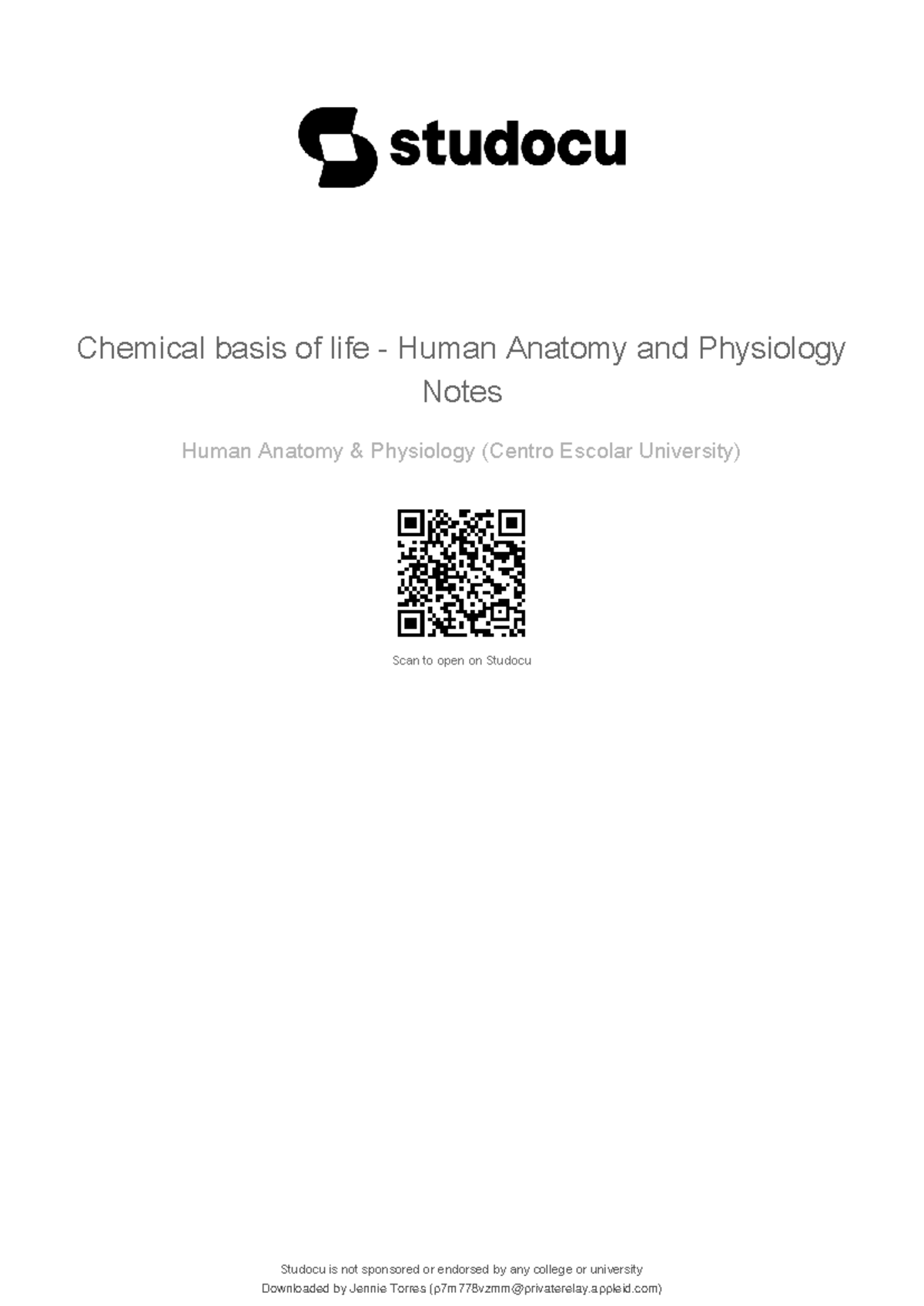 Chemical basis of life human anatomy and physiology notes - Chemical ...