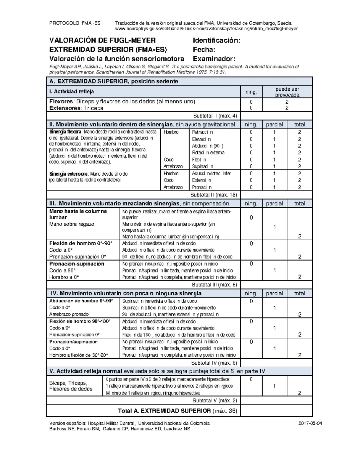 Escala de Recursos Sociales (OARS) - Evaluación para Intervención - Studocu