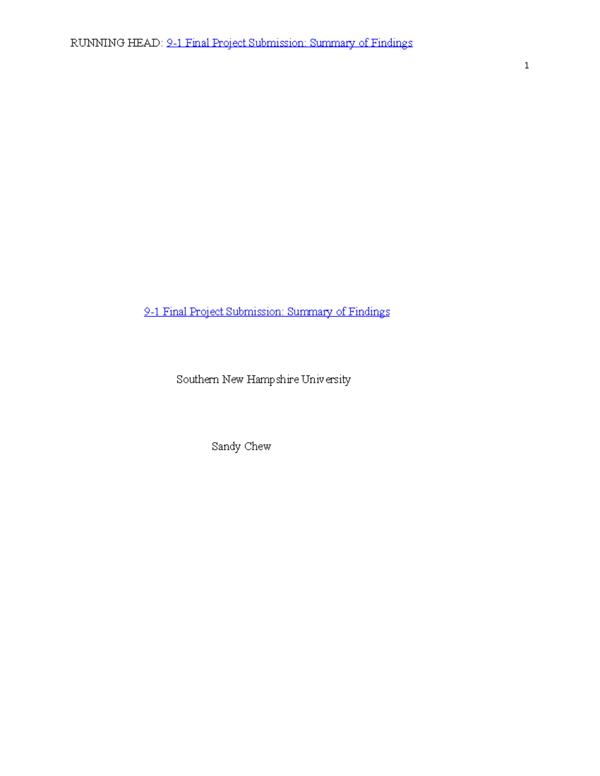 9-1 Final Project Submission: Summary of Findings & Conflict Analysis ...