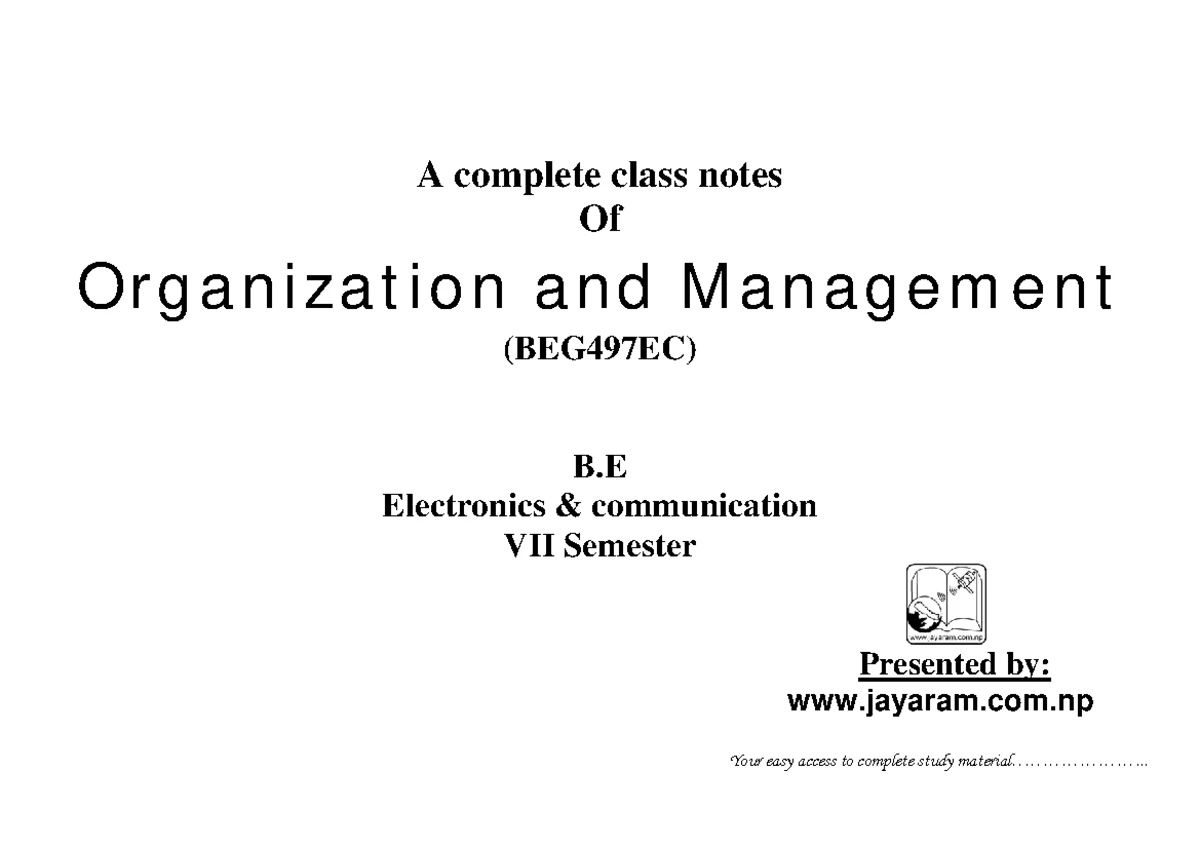 Module 1 - MICE - Lecture notes 1 - UNIT 1: Introduction to MICE P a g ...
