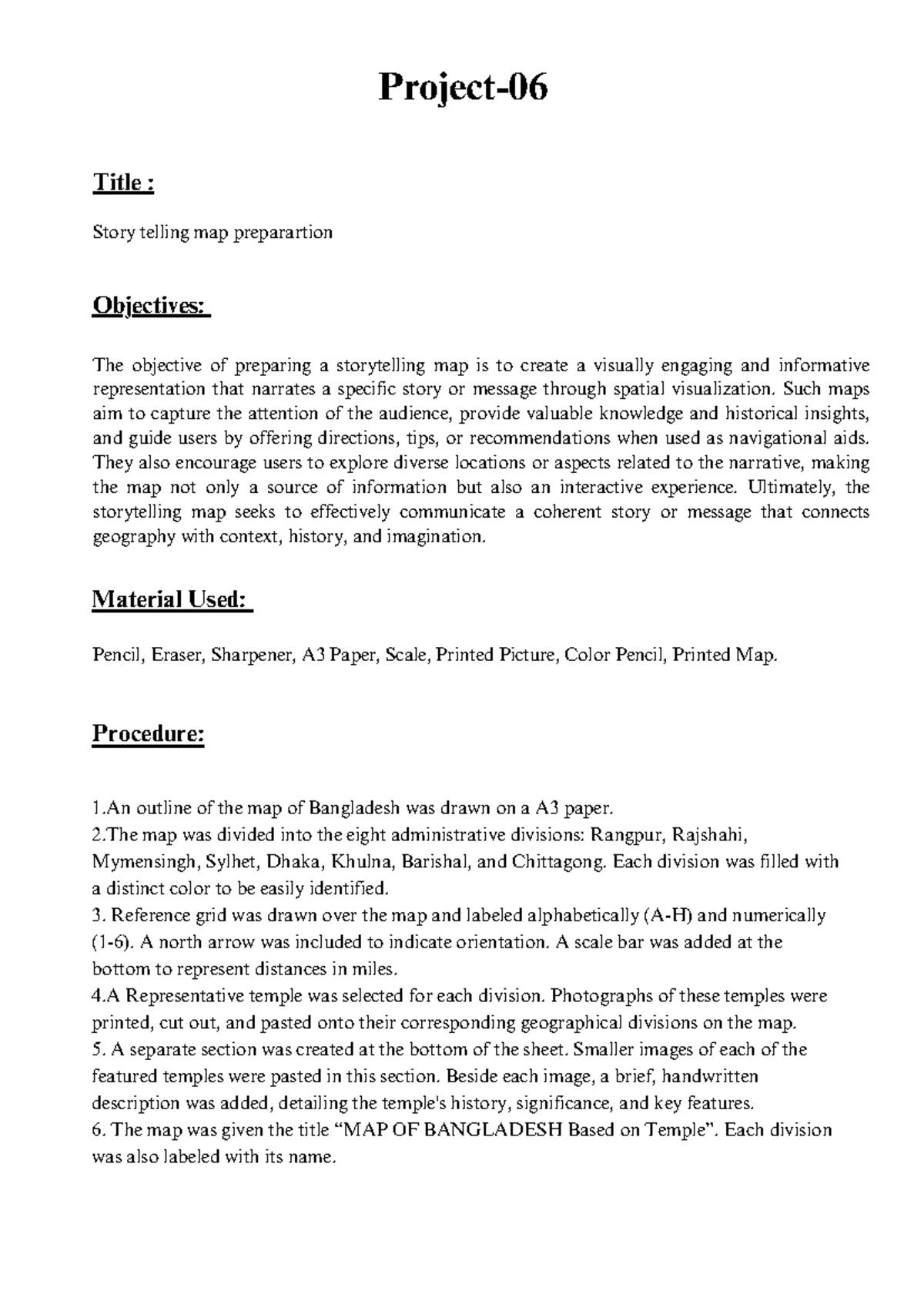 Title: Storytelling Map Preparation of Bangladesh: A Visual Guide - Studocu