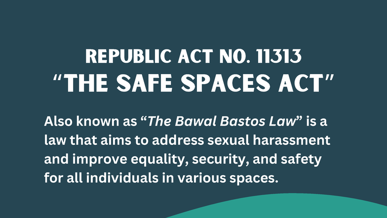 Republic Act No. 11313: Understanding the SAFE SPACES Law - Studocu