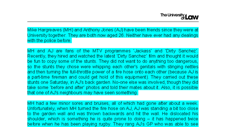 Engage 1: Actus Reus & Mens Rea of s.47 OAPA 1861 - Consent Analysis ...