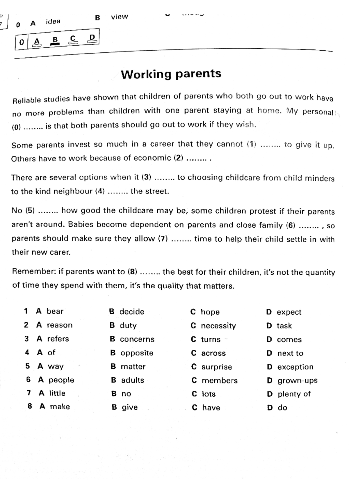 B2 Level Reading Comprehension Strategies and Exercises - Studocu