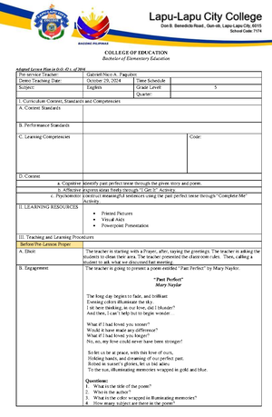 Final-DLP - Grade 7 Math Sets DLP - DETAILED LESSON PLAN IN GRADE 7 ...