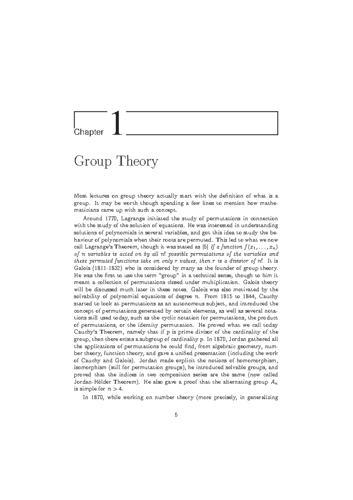 Chap1 GT - Practice - Chapter 1 Group Theory Most lectures on group ...