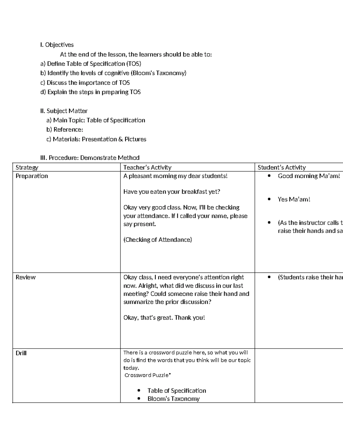Significance of Meiosis: Lesson Plan for Science 8 (Q4 Week 6) - Studocu