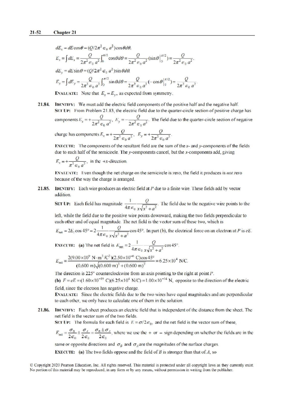 Chapter 21: Electric Field Analysis and Evaluations (University Physics ...
