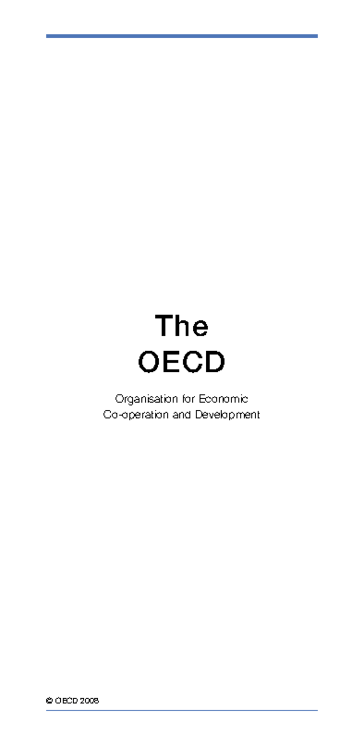 LA OECD Completo - Un recuento sobre la historia y funcionamiento de la ...