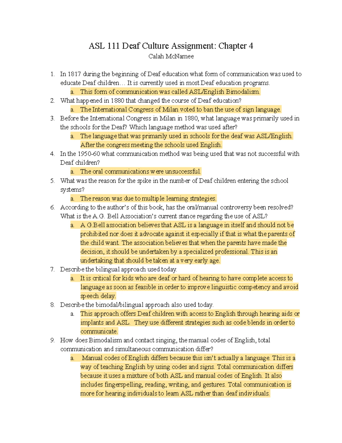 ASL 111 Signing Naturally Homework Unit 3 - 137 Elevator Incident, 3, 3 ...