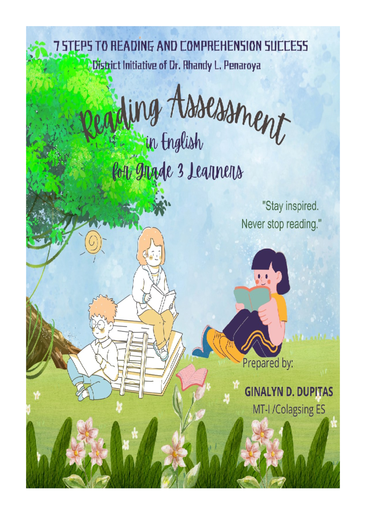 Grade III District Reading Assessment Tool English 3 SY 2024 Q1-2 - Studocu
