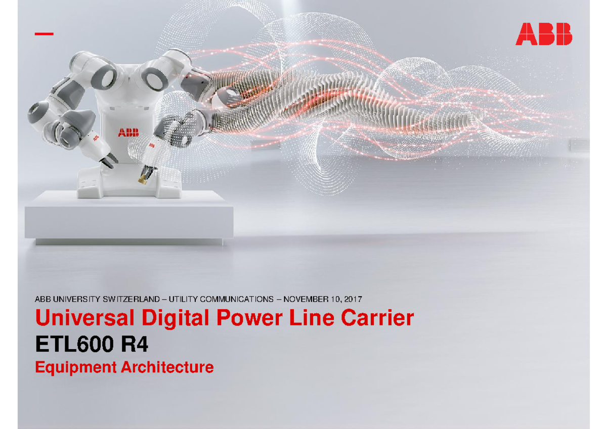 ETL600 R4 - Equipment Architecture Overview & Rack Layouts - Studocu
