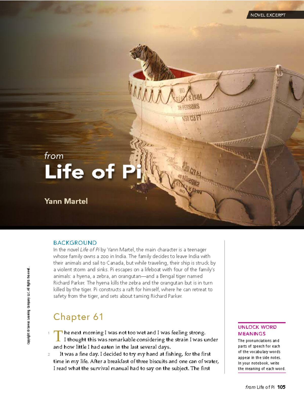 Life Of Pi Lifeboat Diagram