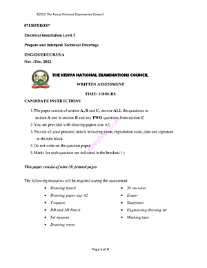 Building Drawings Notes - CHAPTER 15: BUILDING DRAWINGS 15 Introduction ...