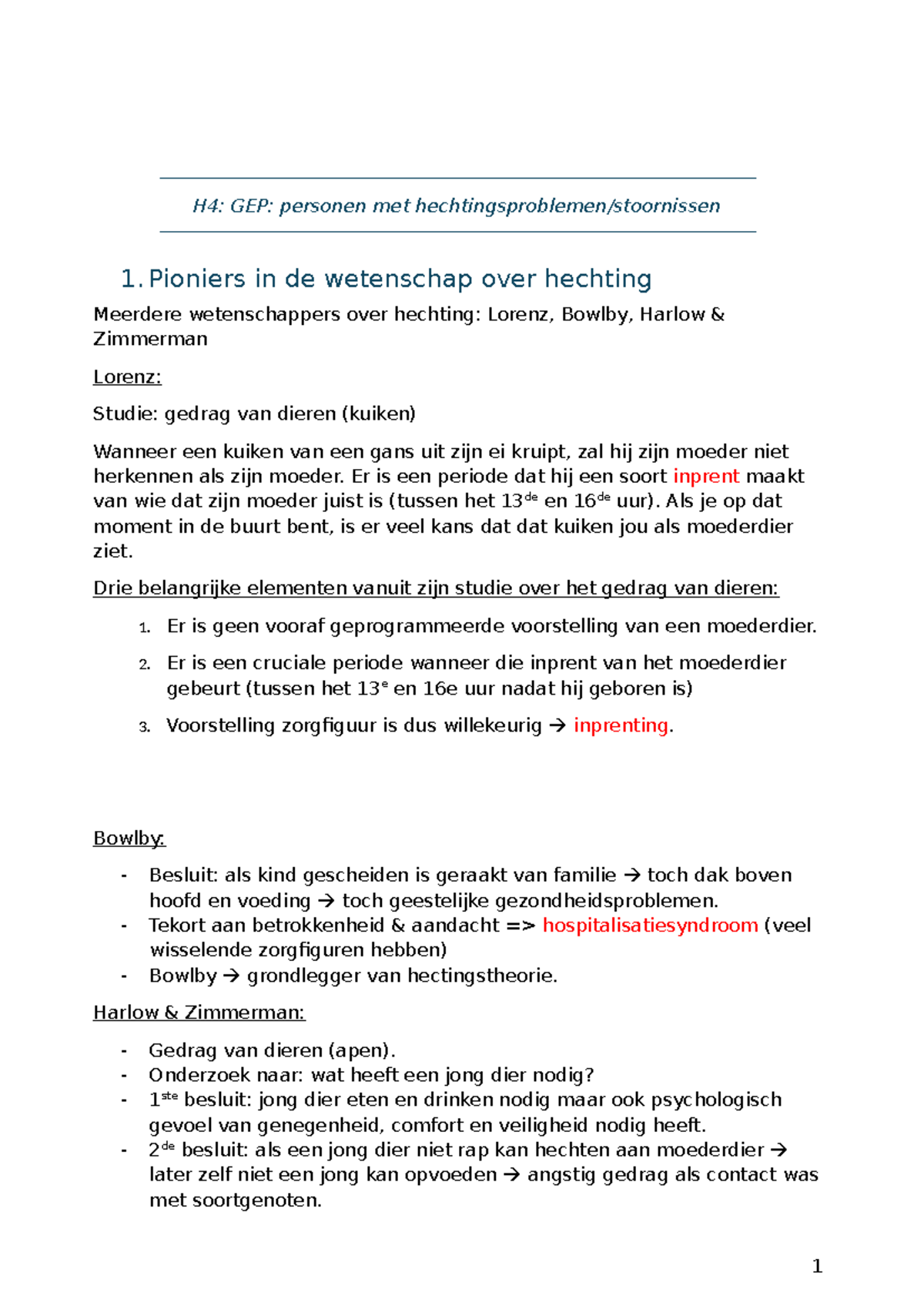 Hechting en Hechtingsproblemen: Theorieën en Implicaties voor Kinderen ...