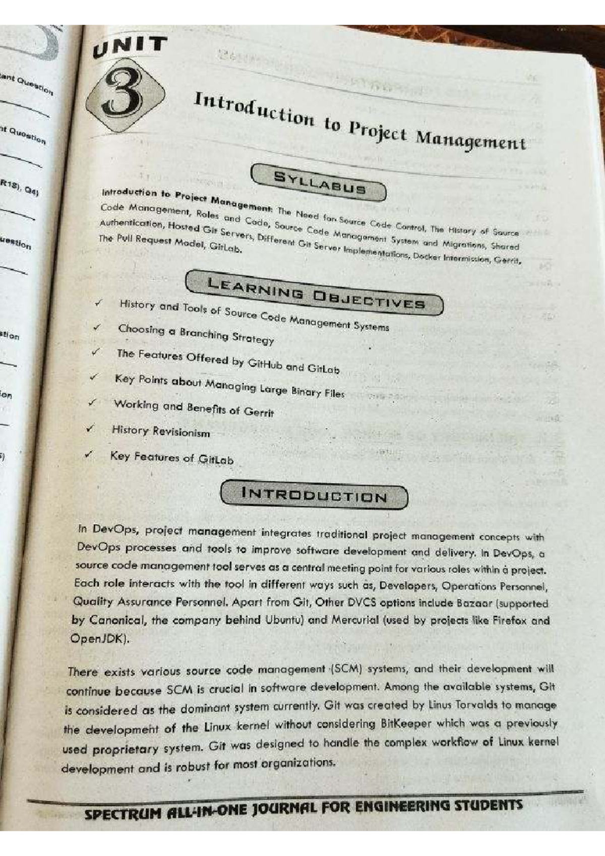 Unit 3: Introduction to project management and source code control in ...