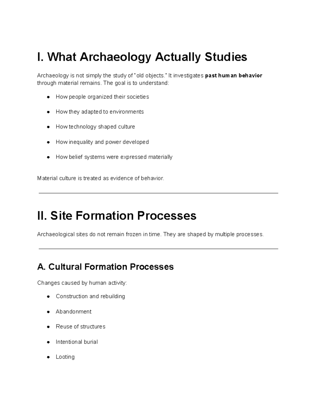 Archaeology 101: Key Concepts and Methodologies Explained - Studocu