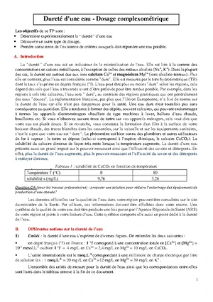 Compte rendu tp1 chromato - TP 1 analyse chromatographique Compte rendu L'objectif de ce TP est ...