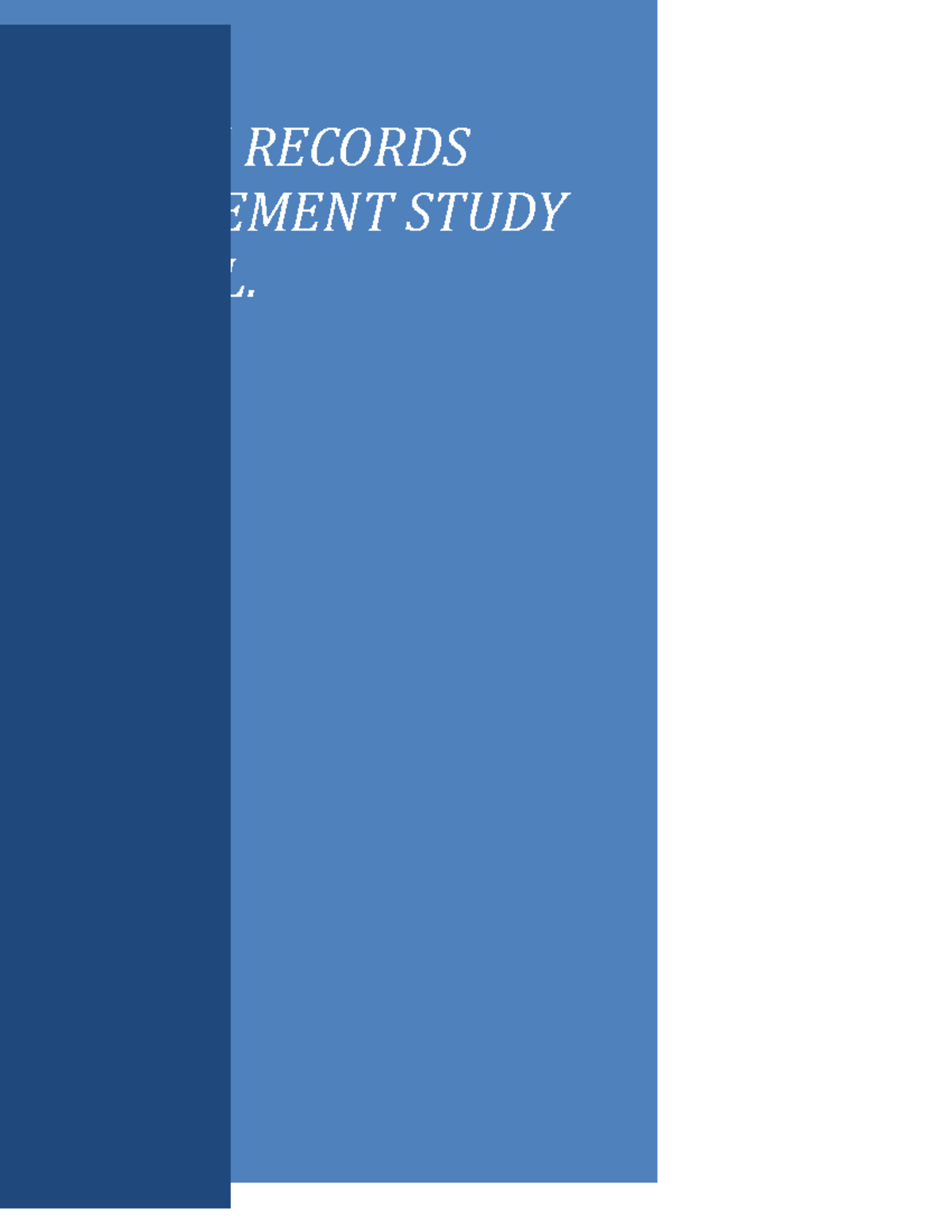 HM 101: Comprehensive Guide to Health Records Management Manual - Studocu