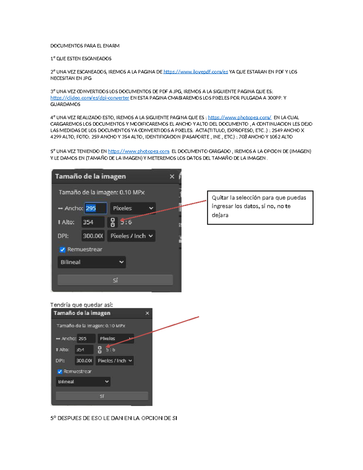 Documentos y Proceso para Modificar Archivos para el ENARM - Studocu