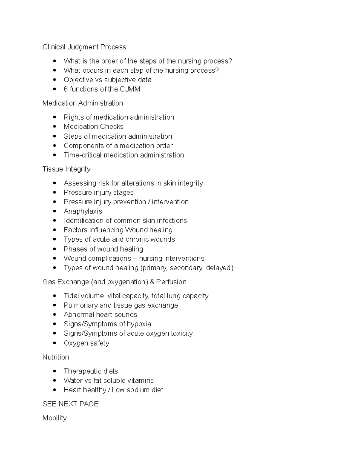 NUR 301: Clinical Judgment & Nursing Process – Key Steps ...
