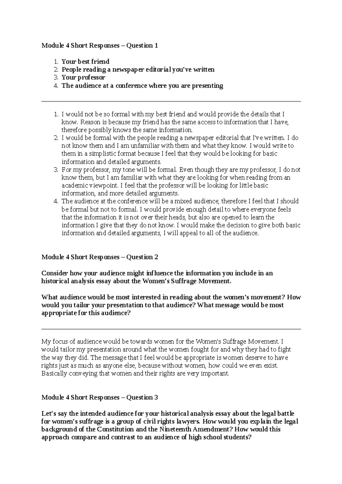 Module 4 Short Answers - Module 4 Short Responses – Question 1 Your ...