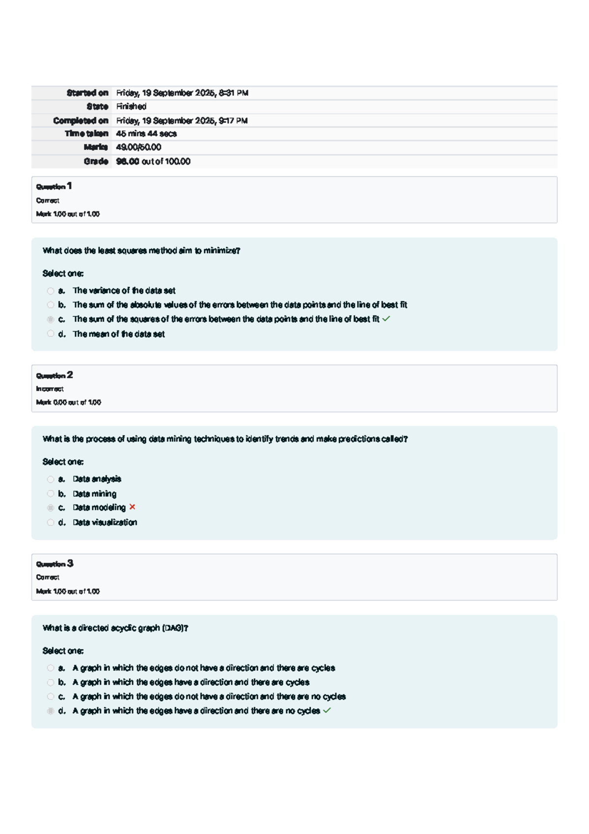 Midterm Exam Review: Data Analysis & Machine Learning Concepts - Studocu
