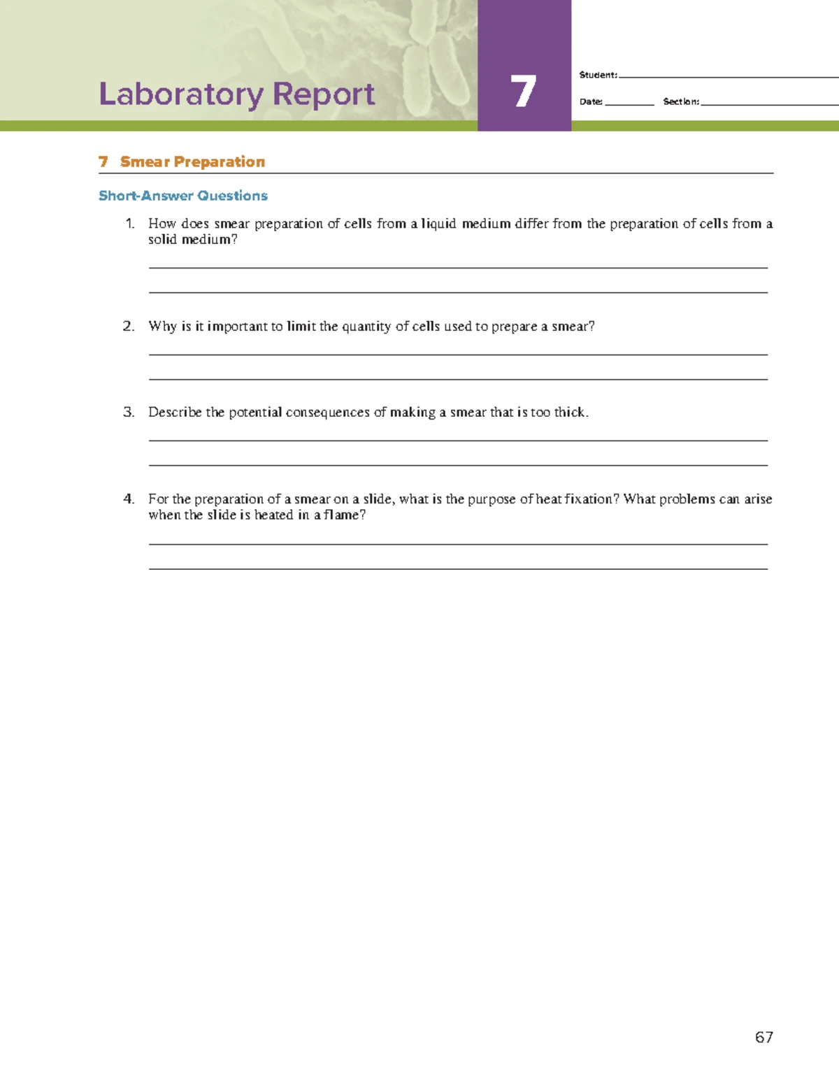 Ex 01 Lab Report - lab 1 - Laboratory Report 1 Student: Date: Section ...