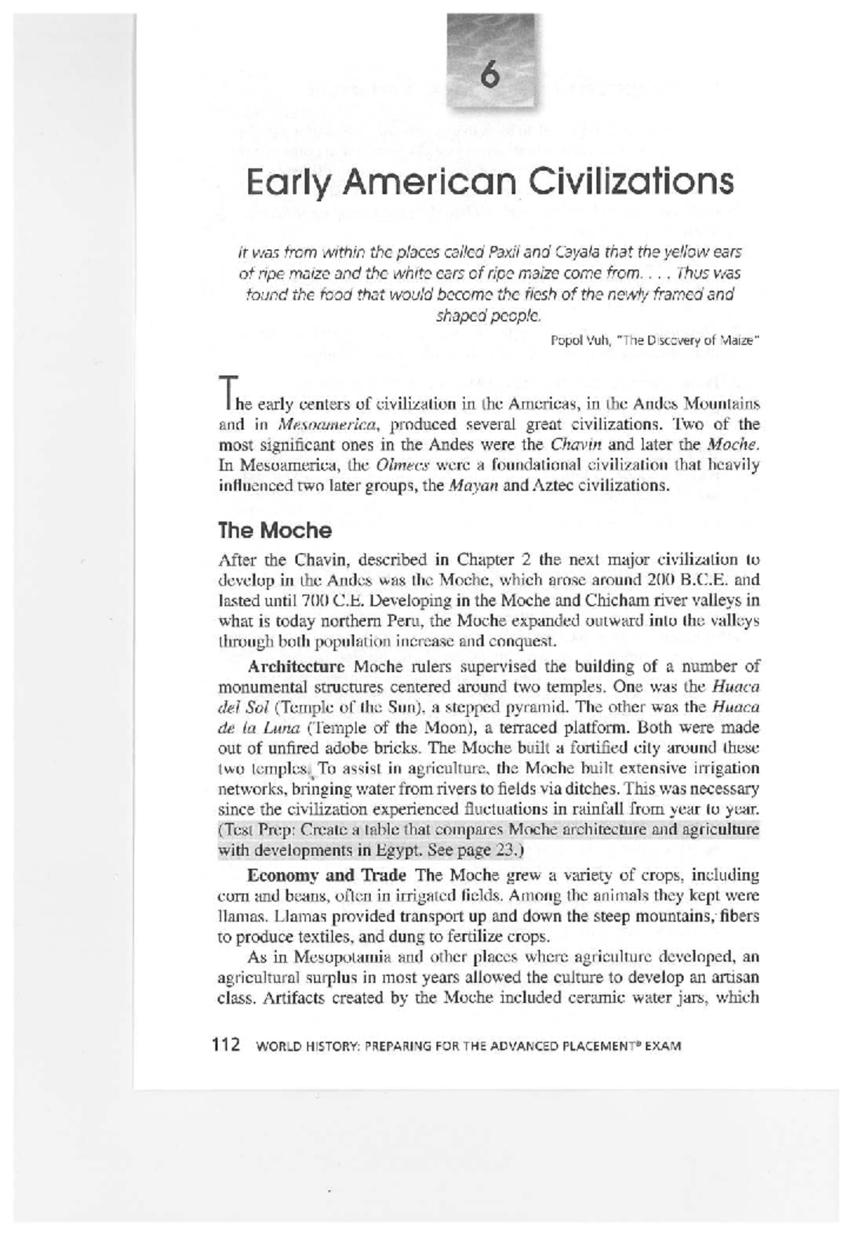 Final Exam Review: Early American Civilizations (Course CODE: ABC123 ...