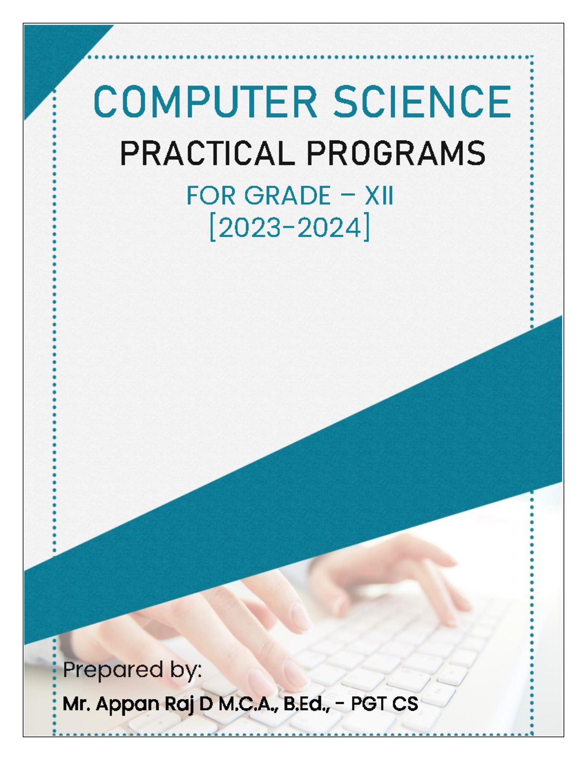 Class 12 CS Practical Programs & Exercises 2023-2024 - Studocu