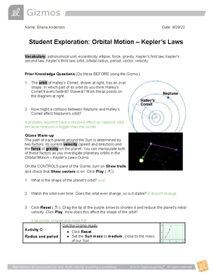 Eliana Anderson H-R Diagram - Name: Date: Student Exploration: H-R ...