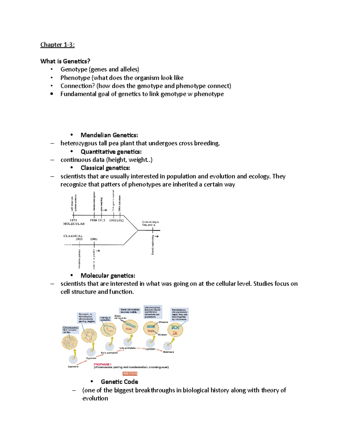Midterm 1 Notes - Mendelian Genetics Overview and Key Concepts - Studocu