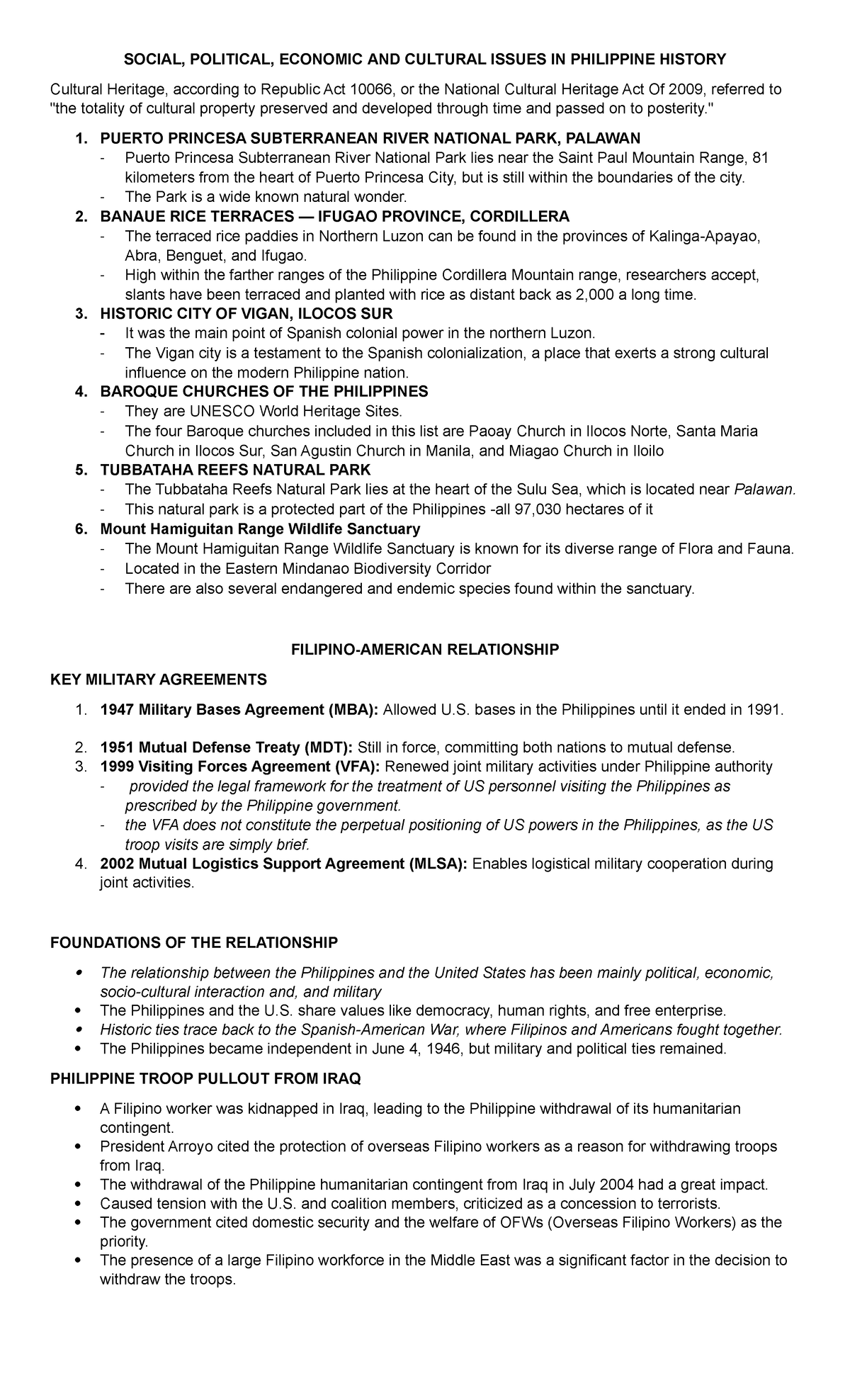 HIST101 - Cultural, Political, and Economic Issues in Philippine ...
