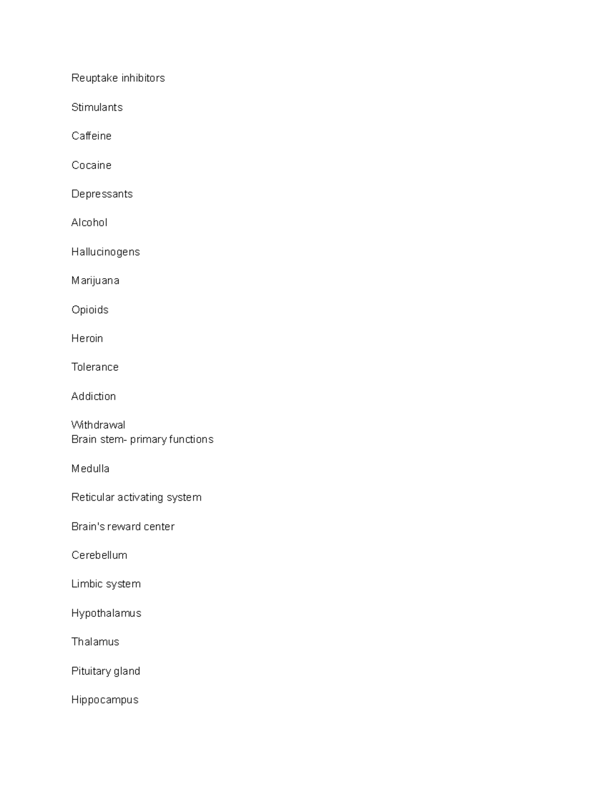 Psychology Vocabulary Overview: Key Terms and Concepts - Studocu