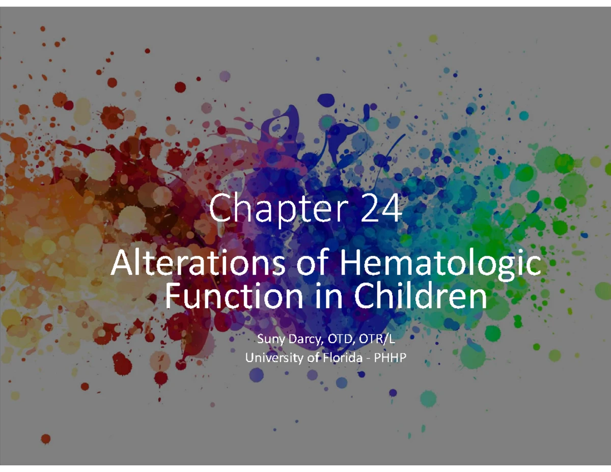 Chapter 023 Summary - About exam 2 info - CHAPTER 23 Alterations of ...