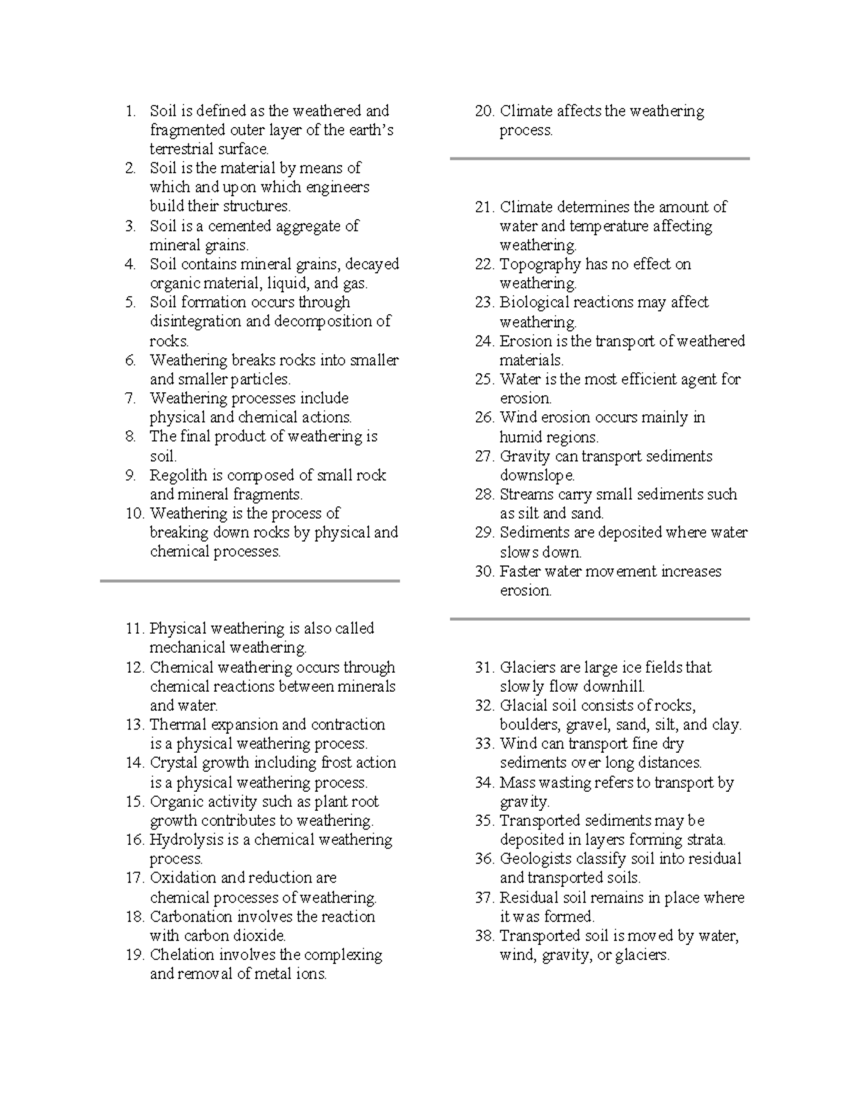 Geotech 101: Soil Formation and Mechanics Midterm Review - Studocu