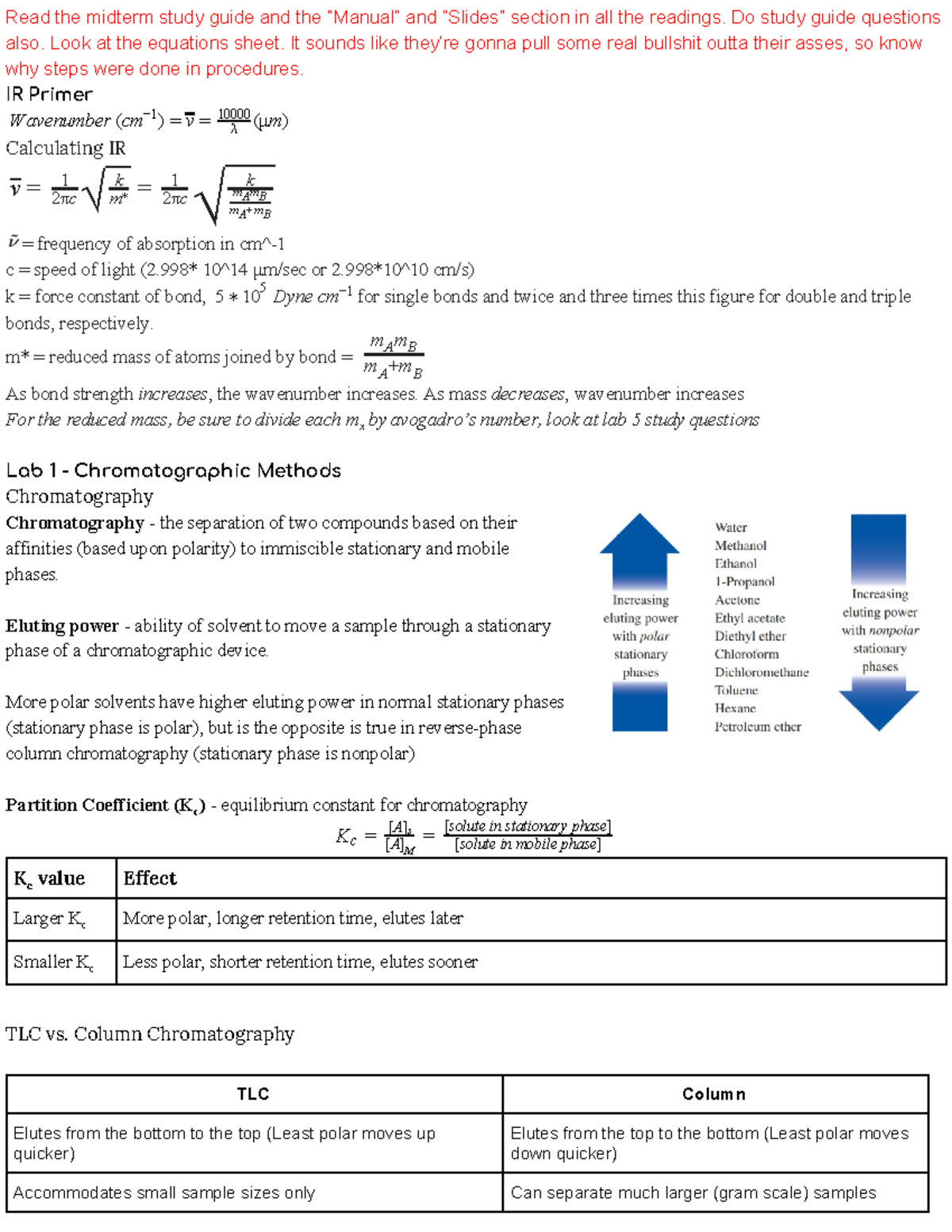 Final - Ultimate Study Guide - Read the midterm study guide and the ...