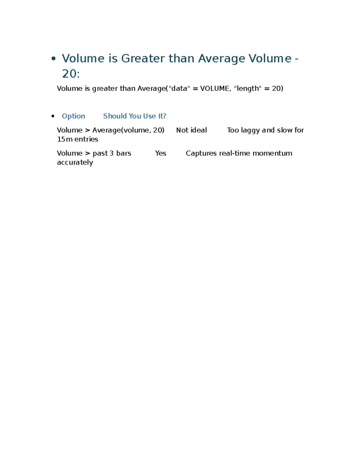 Volume is Greater than Average Volume - HDSP 427-0 - Studocu