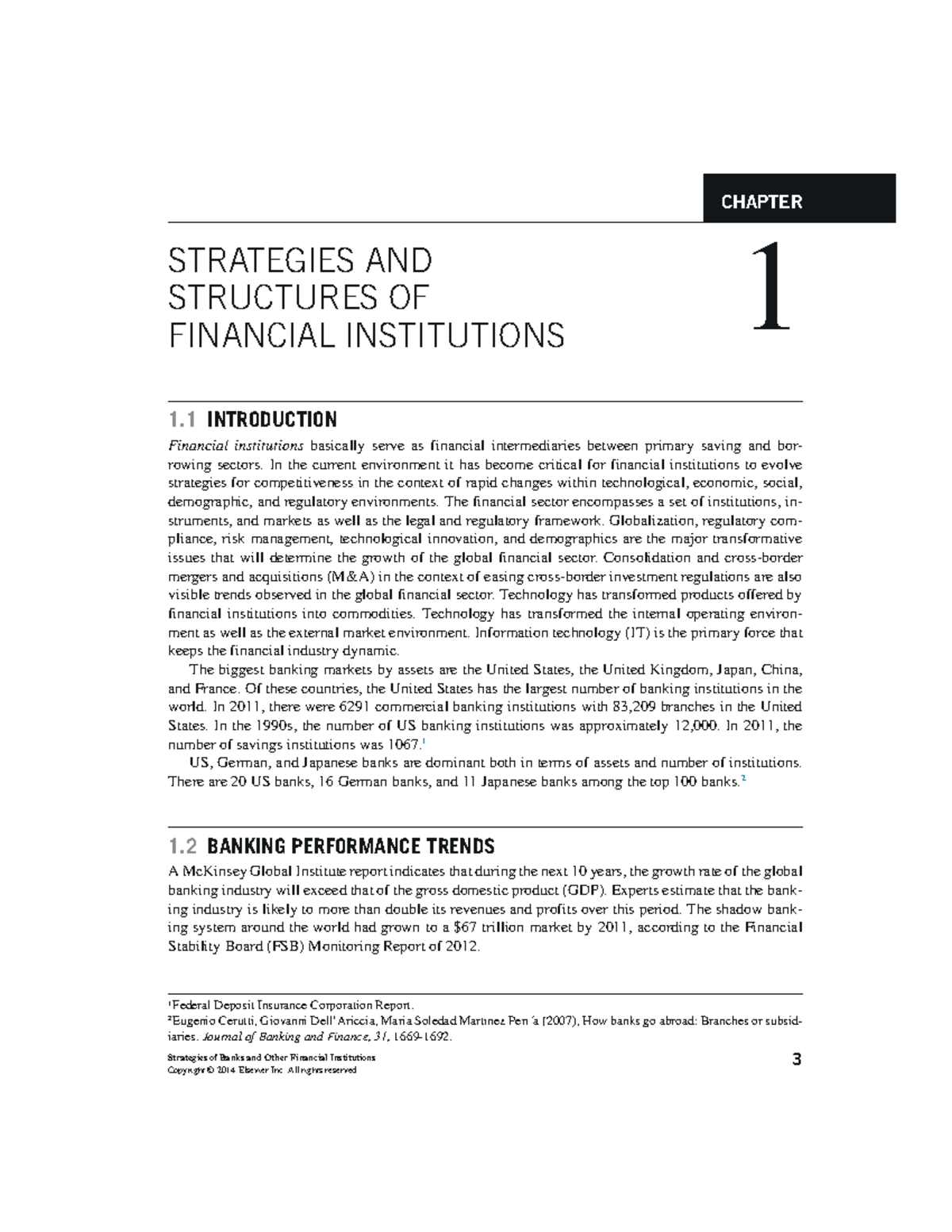 1.CH1 Strategies AND Structures OF Financial Institutions - CHAPTER ...