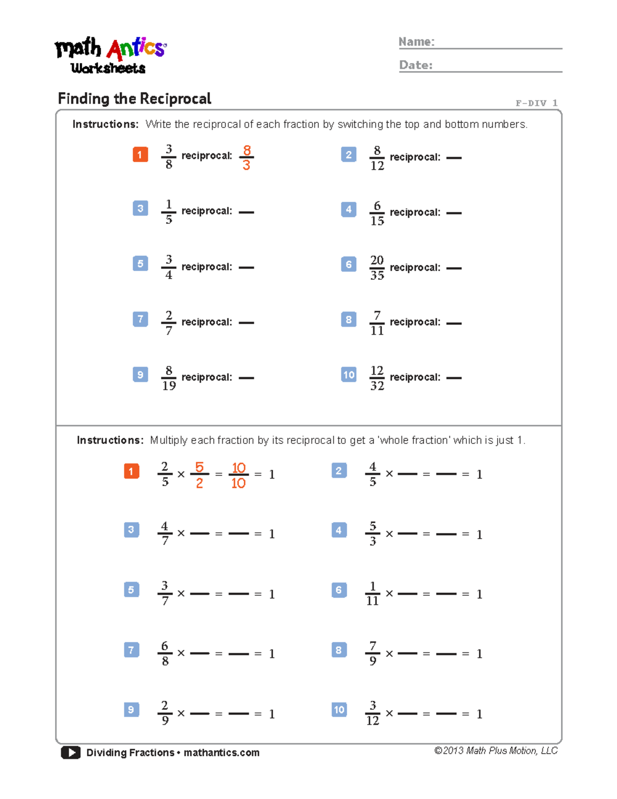 Dividing Fractions (Guided Practice) - Mathantics - Studocu
